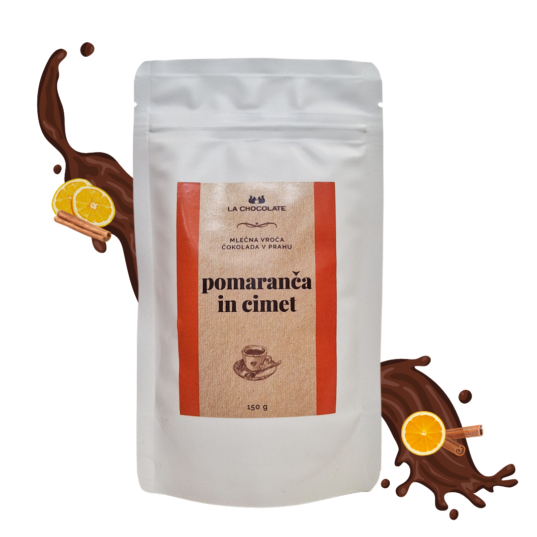 Hot chocolate powder MILK ORANGE CINNAMON – Slovenika.eu